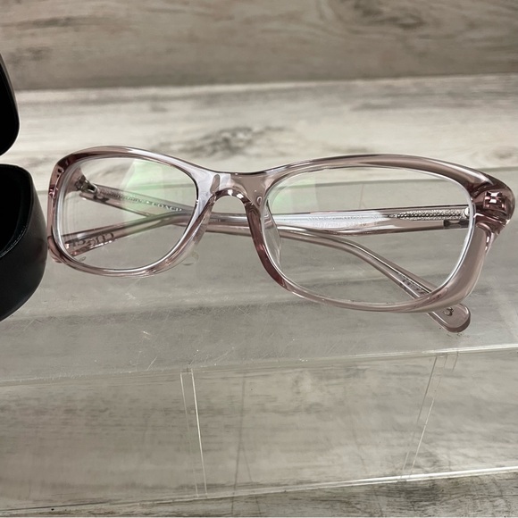 Coach | Accessories | Coach Eyeglasses Frames Hc 664u 5575 Pink Clear Cat Eye Full Rim 531814 ...